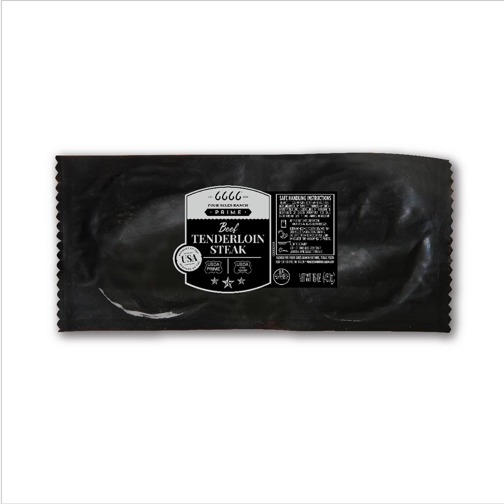 Buy Prime Tenderloin Steak Online Four Sixes® Ranch Brand Beef