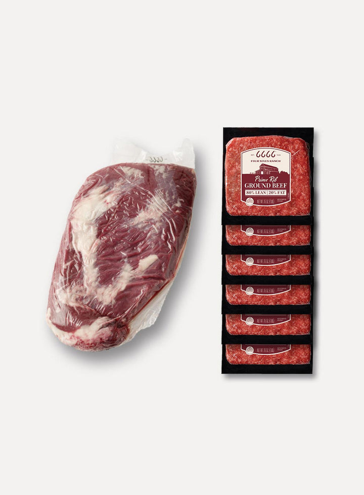 Buy Ground Prime Rib Beef Online | Four Sixes® Ranch Brand Beef
